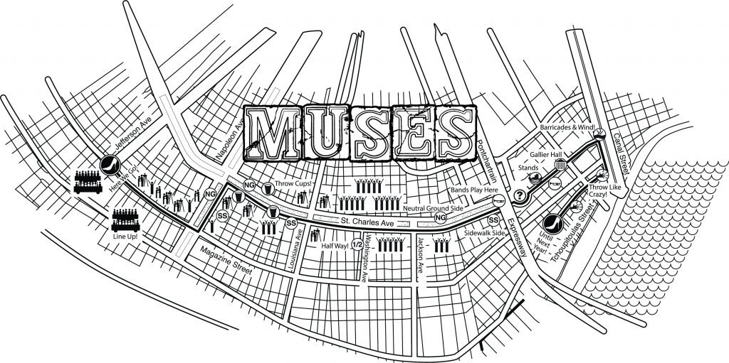 Parade Route Route - Krewe of Muses